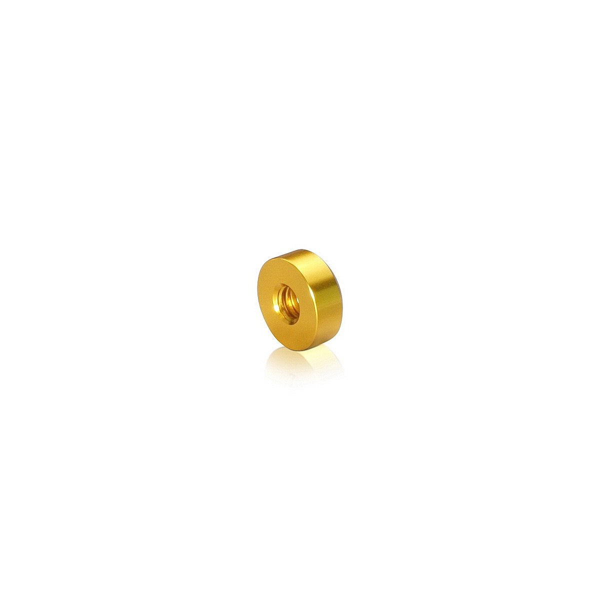 1/4-20 Threaded Caps Diameter: 5/8'', Height: 1/4'', Gold Anodized ...