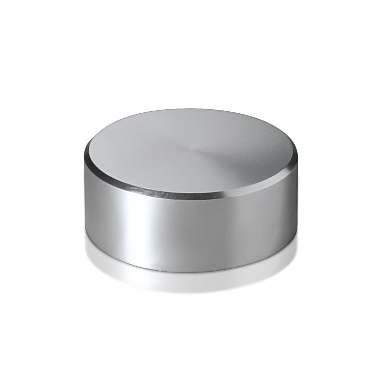 5/16-18 Threaded Caps Diameter: 1 1/4'', Height 1/2'', Clear Anodized ...